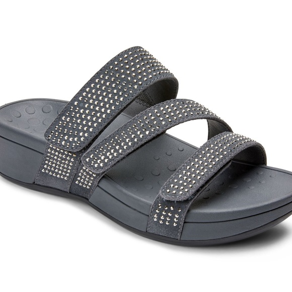 Vionic | Shoes | Vionic Alexis Bedazzled Slip On Wide Size Sandals ...